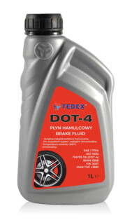 Tedex DOT-4 – synthetic DOT-4 brake fluid with corrosion inhibitors